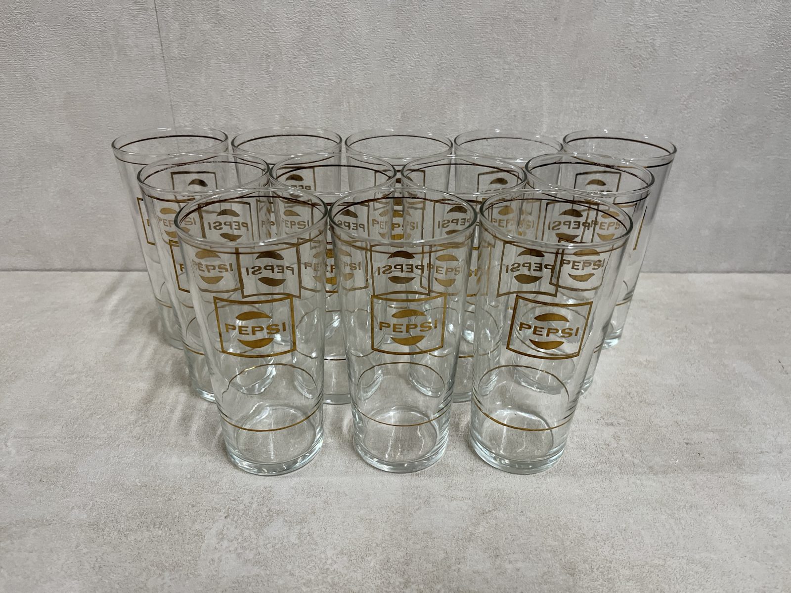 Colección de vasos Pepsi con serigrafia dorada 1970’s - Galería de Lo ...